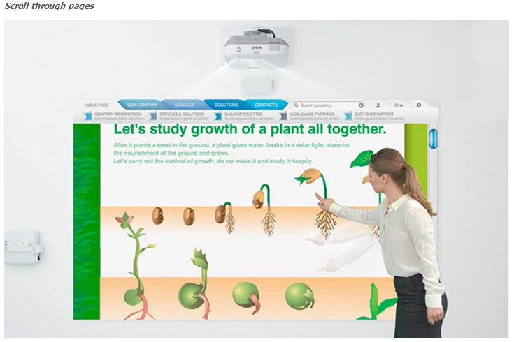 Epson Interactive Education Ultra Short Throw Projector EB-575Wi ...